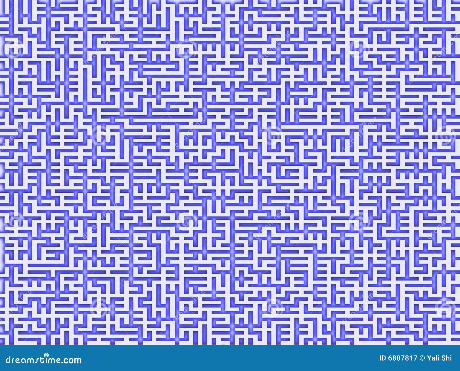 Laberinto complejo stock de ilustración. Ilustración de modelo - 6807817