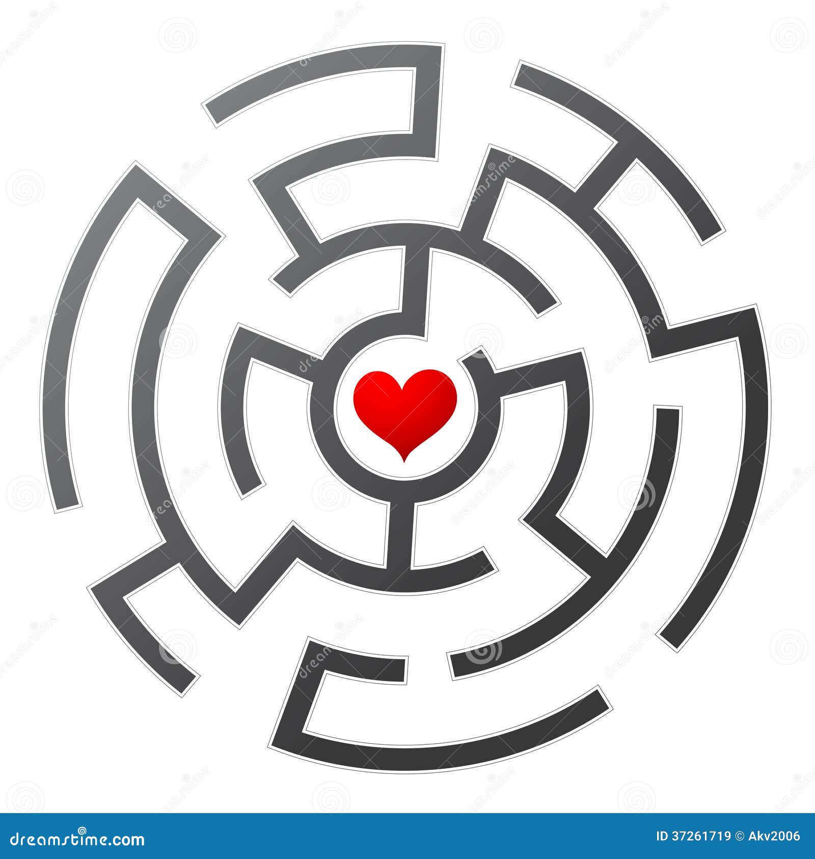 Laberinto del amor ilustración del vector. Ilustración de criba - 37261719