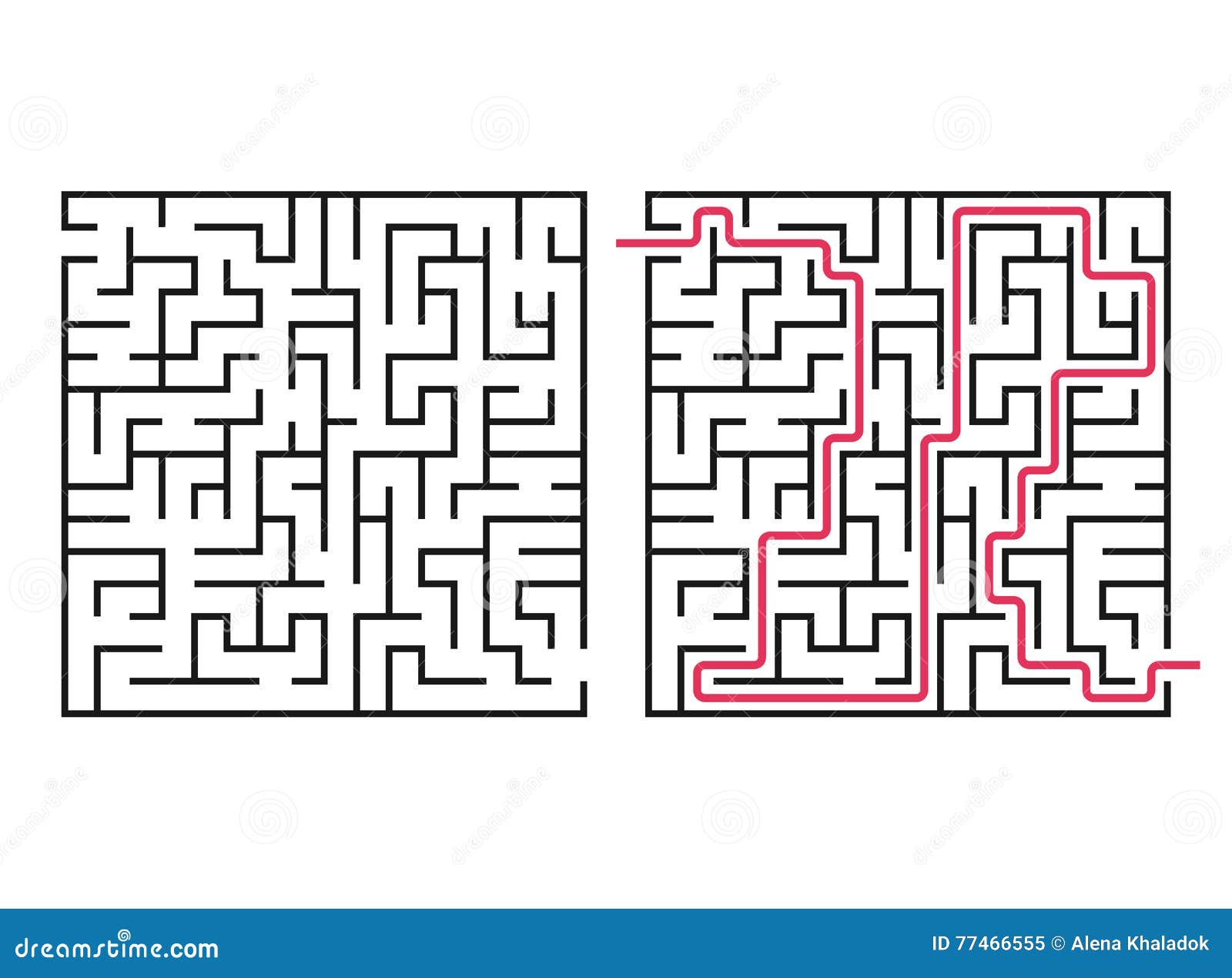 Laberinto del vector ilustración del vector. Ilustración de modelo ...