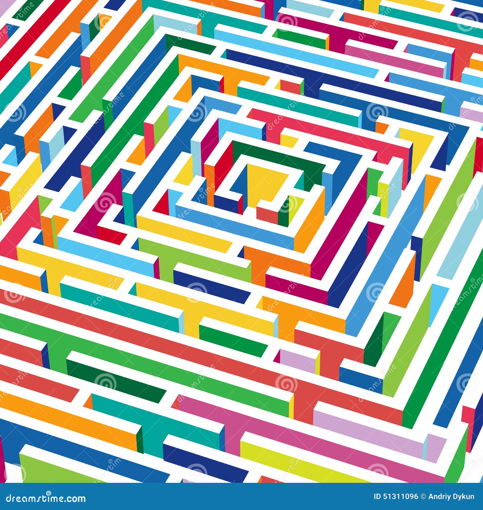 Laberinto del vector 3d ilustración del vector. Ilustración de ...