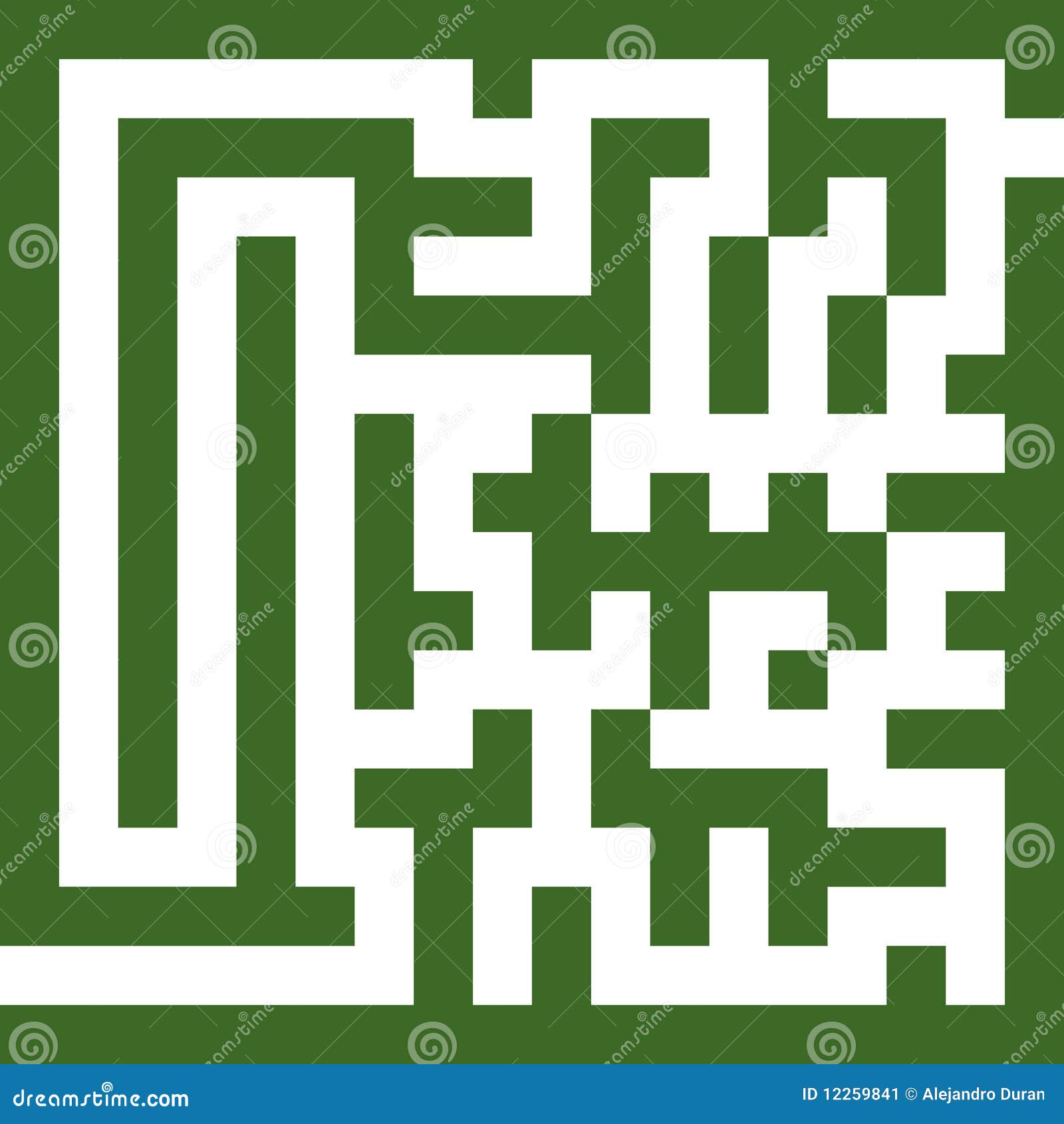 Laberinto dos ilustración del vector. Ilustración de juego - 12259841