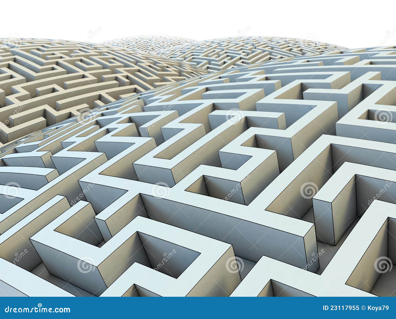 Laberinto sin fin stock de ilustración. Ilustración de ayuda - 23117955