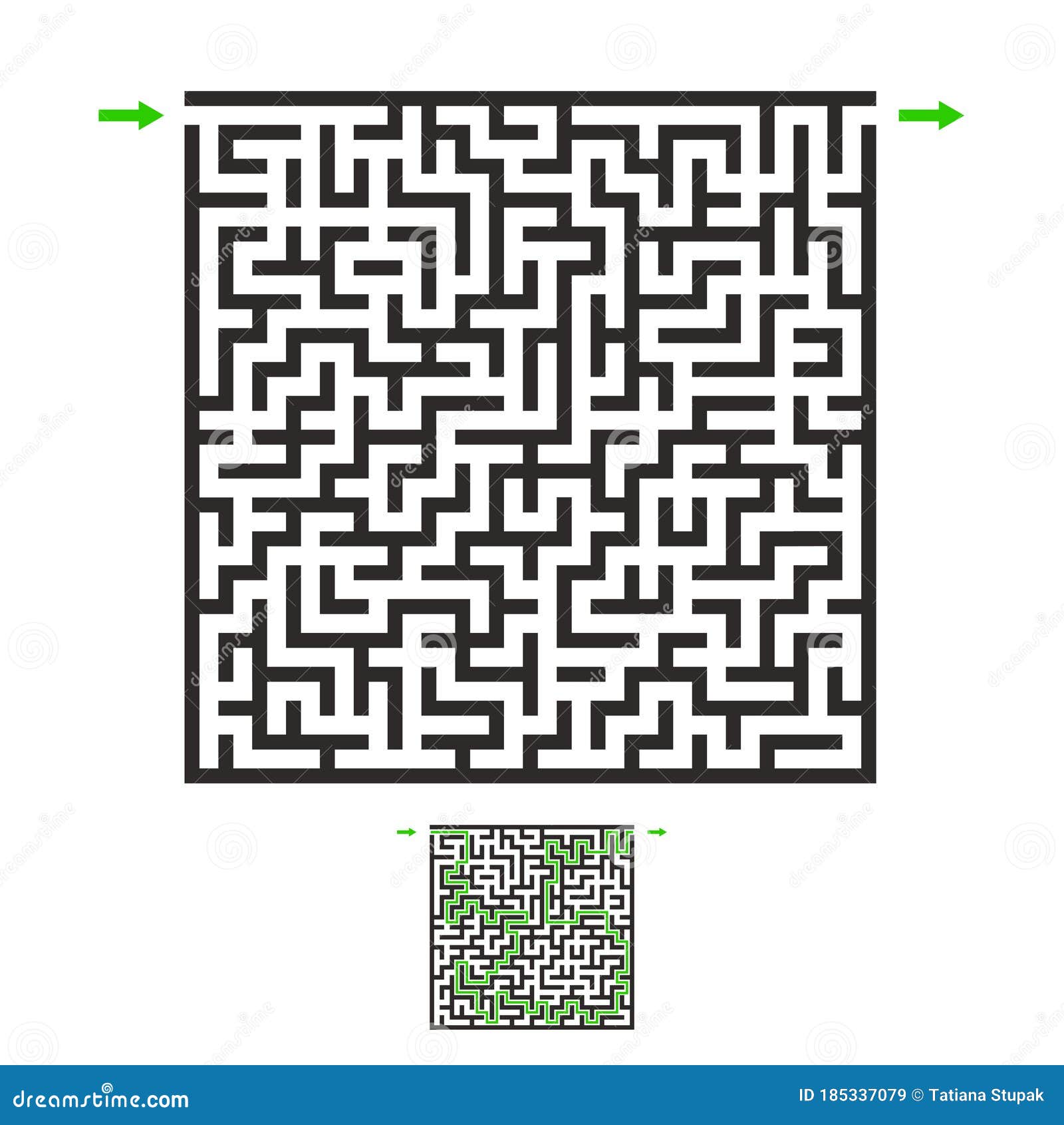 Laberinto Vectorial. Laberinto O Laberinto. Vector Ilustración del ...