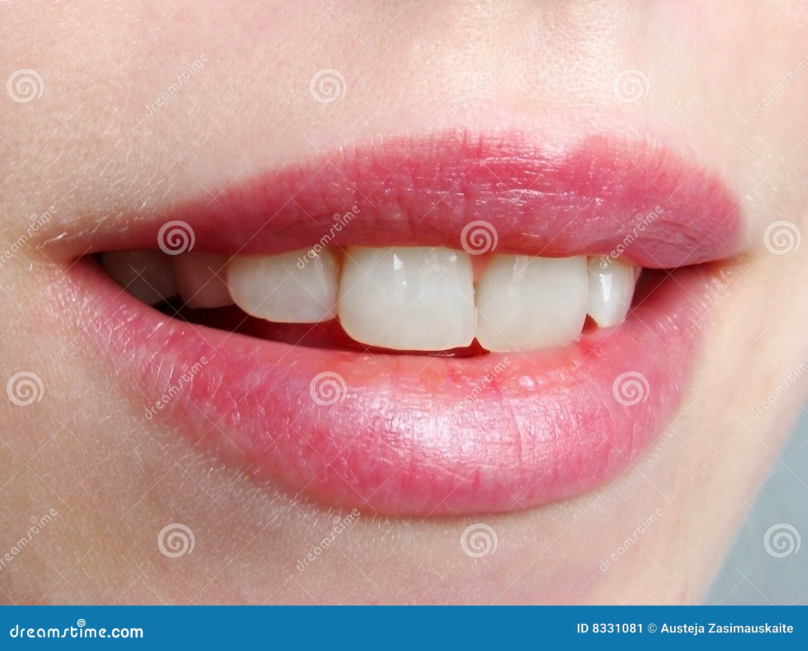 Labio imagen de archivo. Imagen de sonrisa, dientes, boca - 8331081