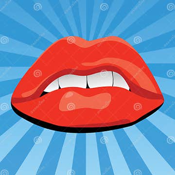 Labios ilustración del vector. Ilustración de boca, hembra - 12392556