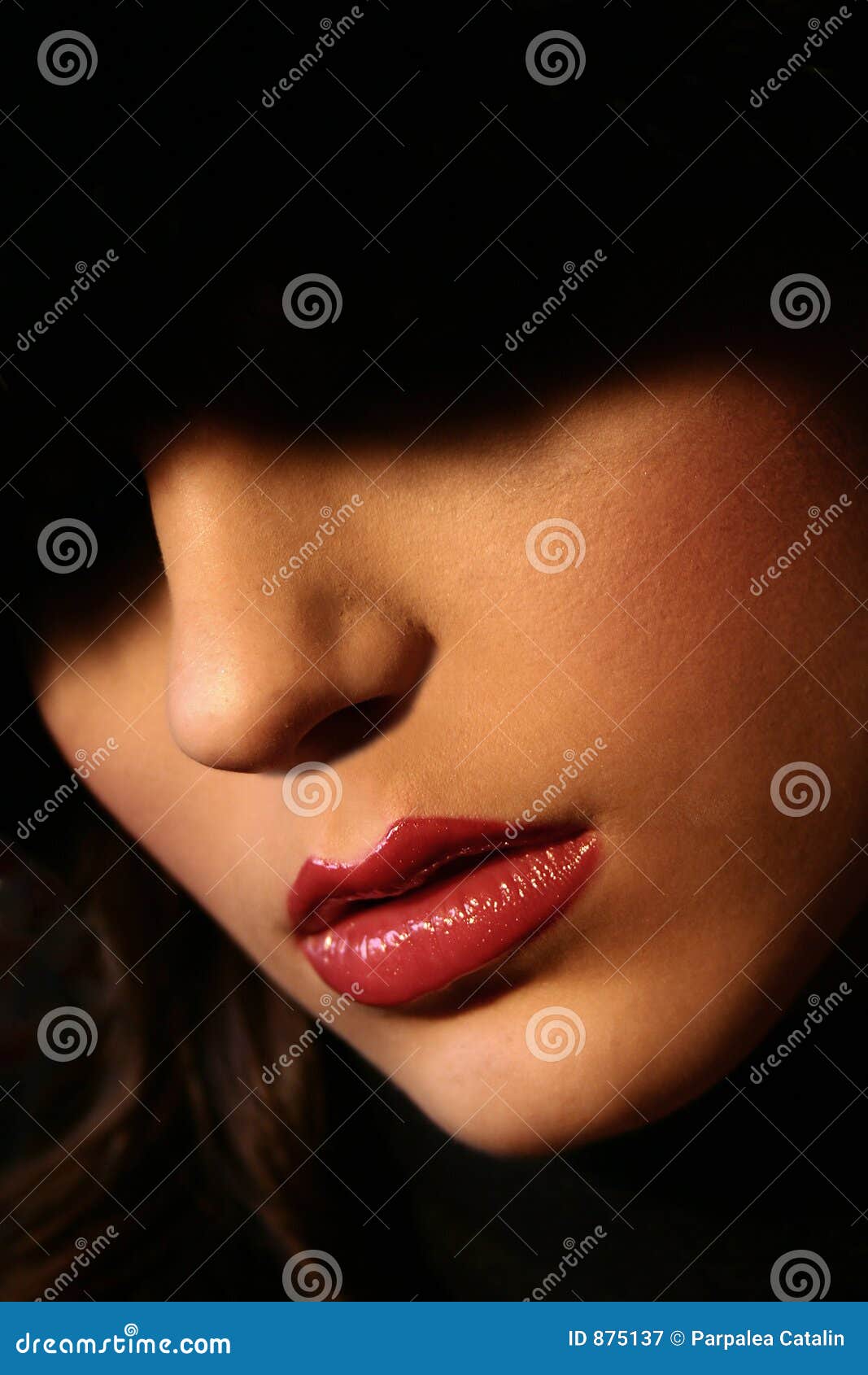 Labios calientes imagen de archivo. Imagen de negro, belleza - 875137