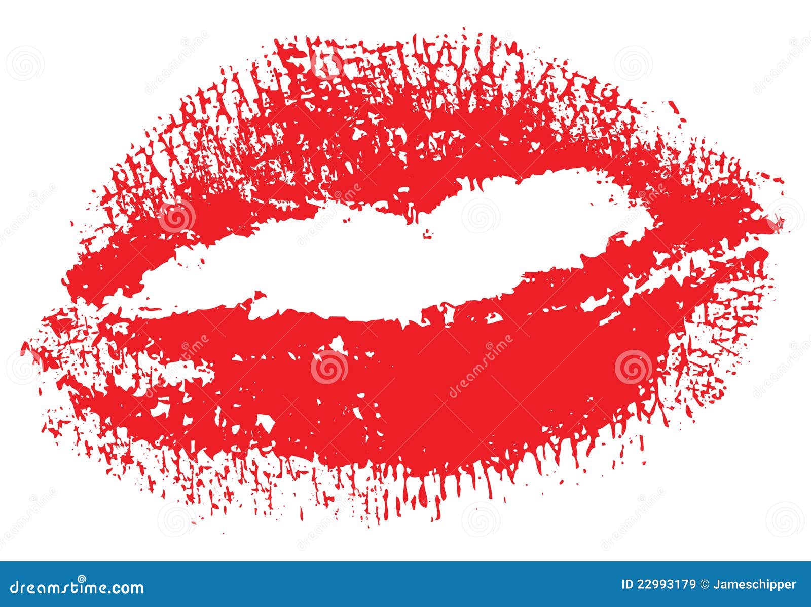 Labios rojos ilustración del vector. Ilustración de arte - 22993179