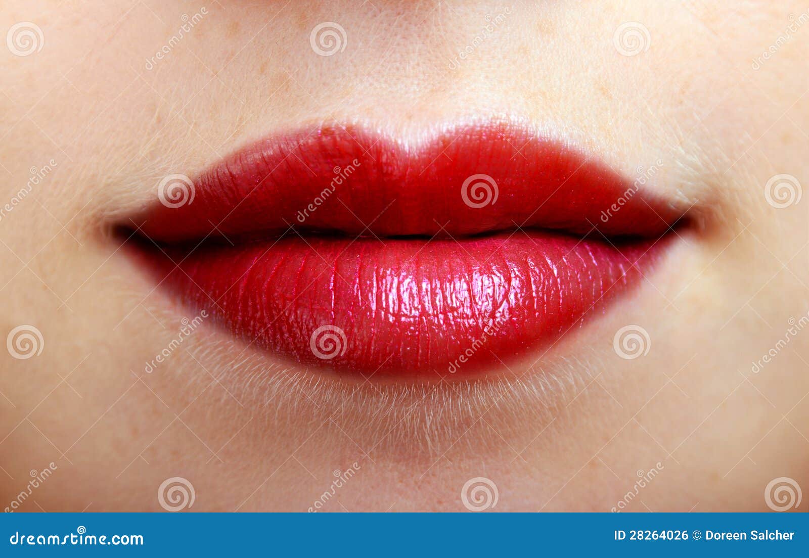 Labios Rojos Hermosos De Una Mujer Foto de archivo - Imagen de sensual ...