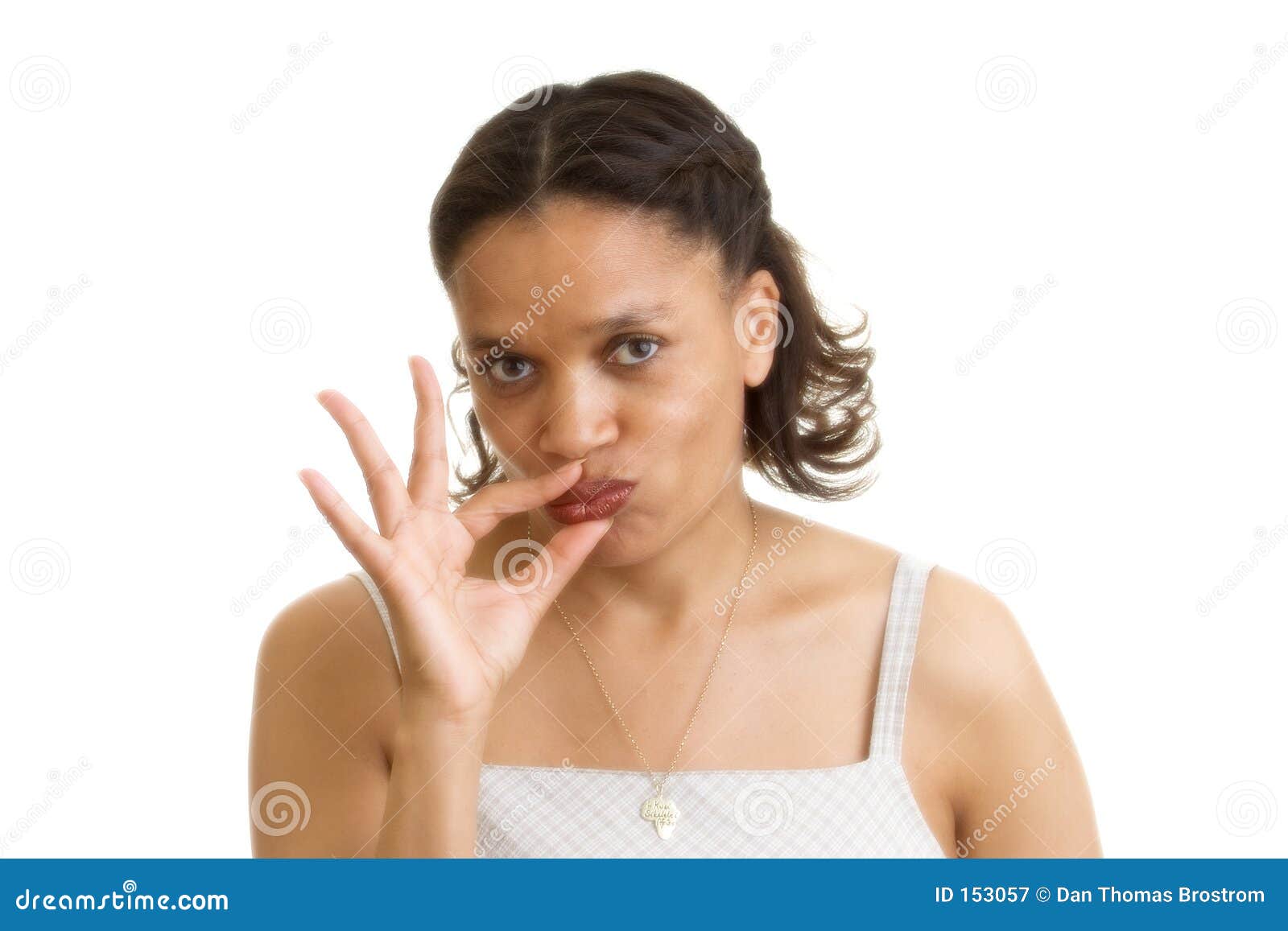 Labios sellados imagen de archivo. Imagen de modelo, hable - 153057