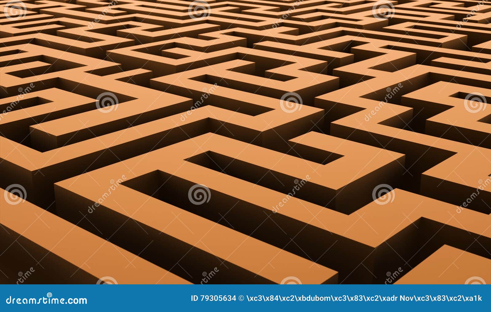 Labirinth Business Concept Rendered Stock Illustration - Illustration ...