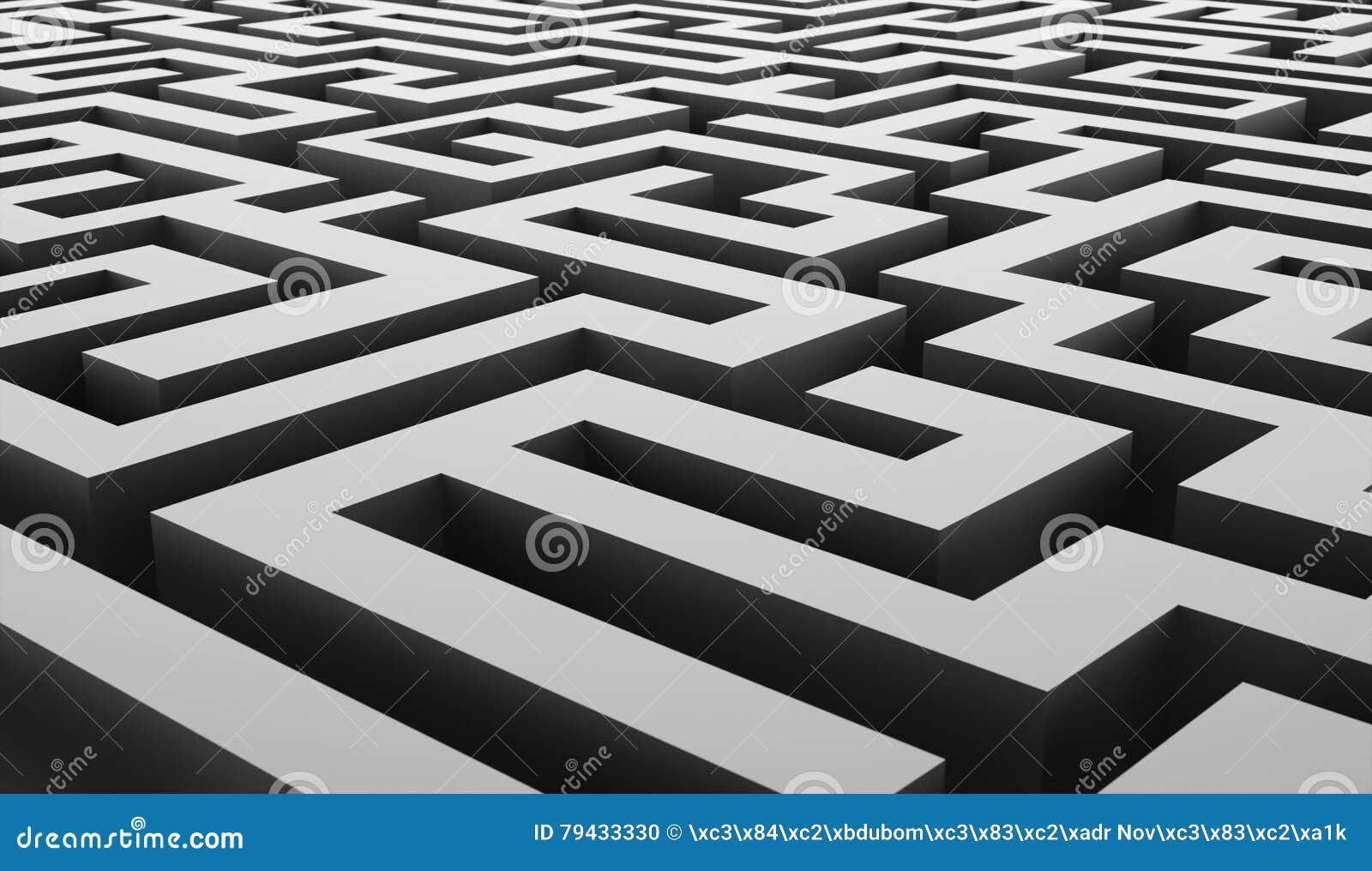 Labirinth Business Concept Rendered Stock Illustration - Illustration ...