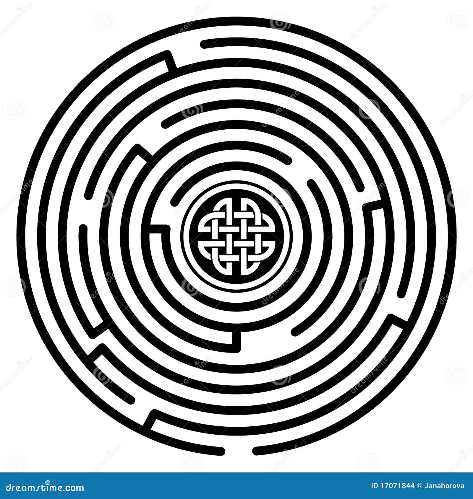Labirinto illustrazione vettoriale. Illustrazione di complesso - 17071844