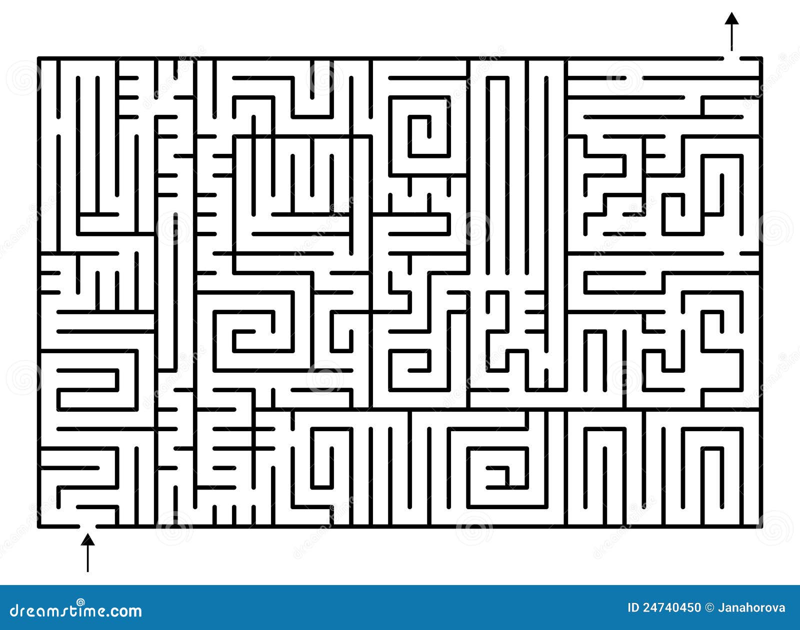 Labirinto illustrazione vettoriale. Illustrazione di disegno - 24740450