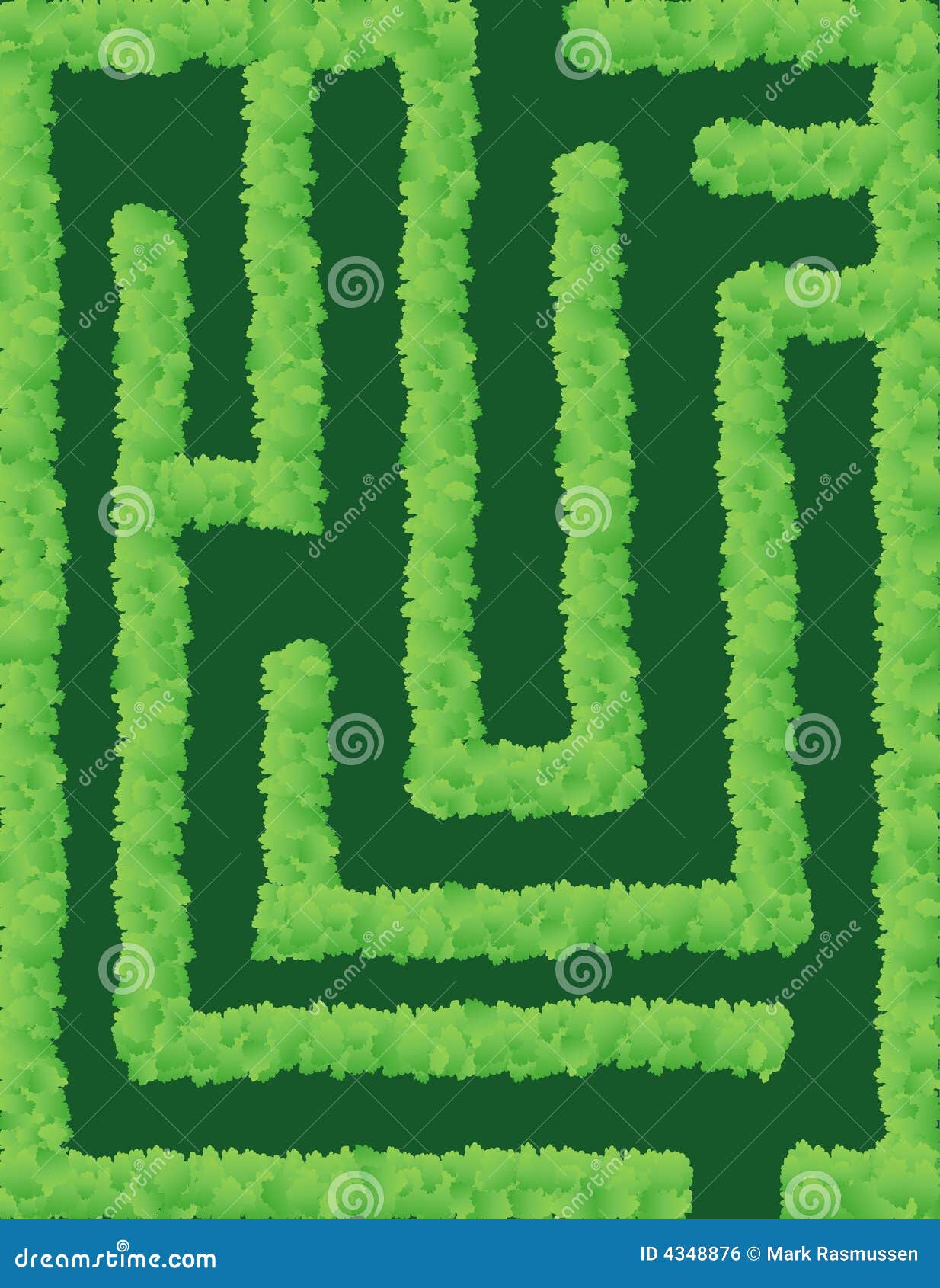 Labirinto ilustração do vetor. Ilustração de problema - 4348876