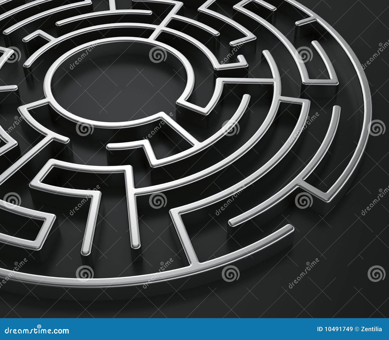 Labirinto circolare illustrazione di stock. Illustrazione di labirinto ...