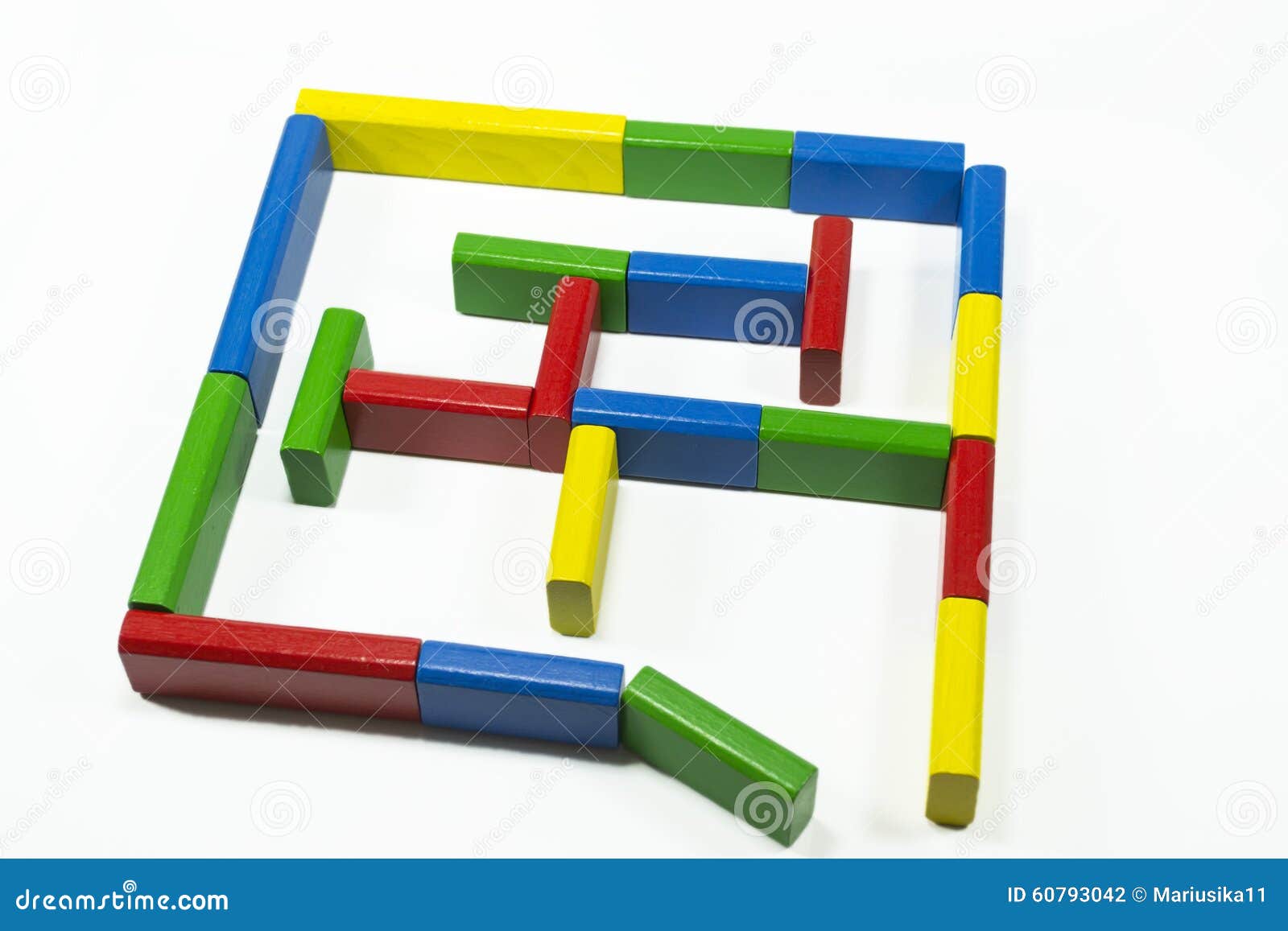 Labirinto Colorido Das Partes Foto de Stock - Imagem de azul, verde ...