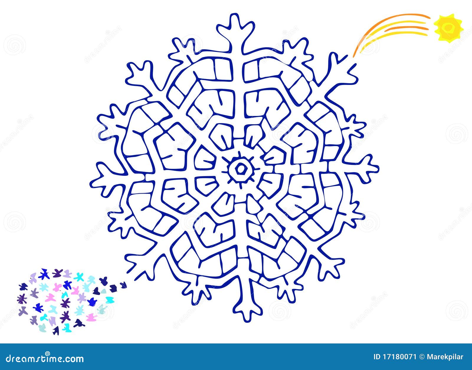 Labirinto di natale illustrazione di stock. Illustrazione di simbolo ...