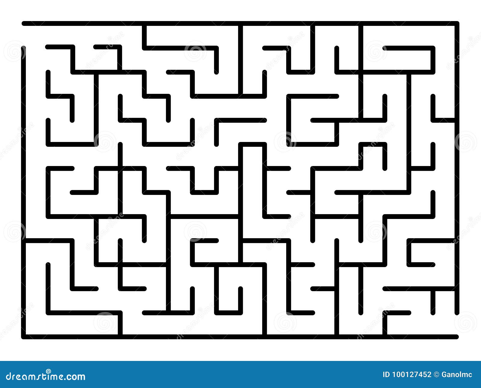 Labirinto Ou Labirinto Com Entrada E Saída Ilustração Do Vetor ...