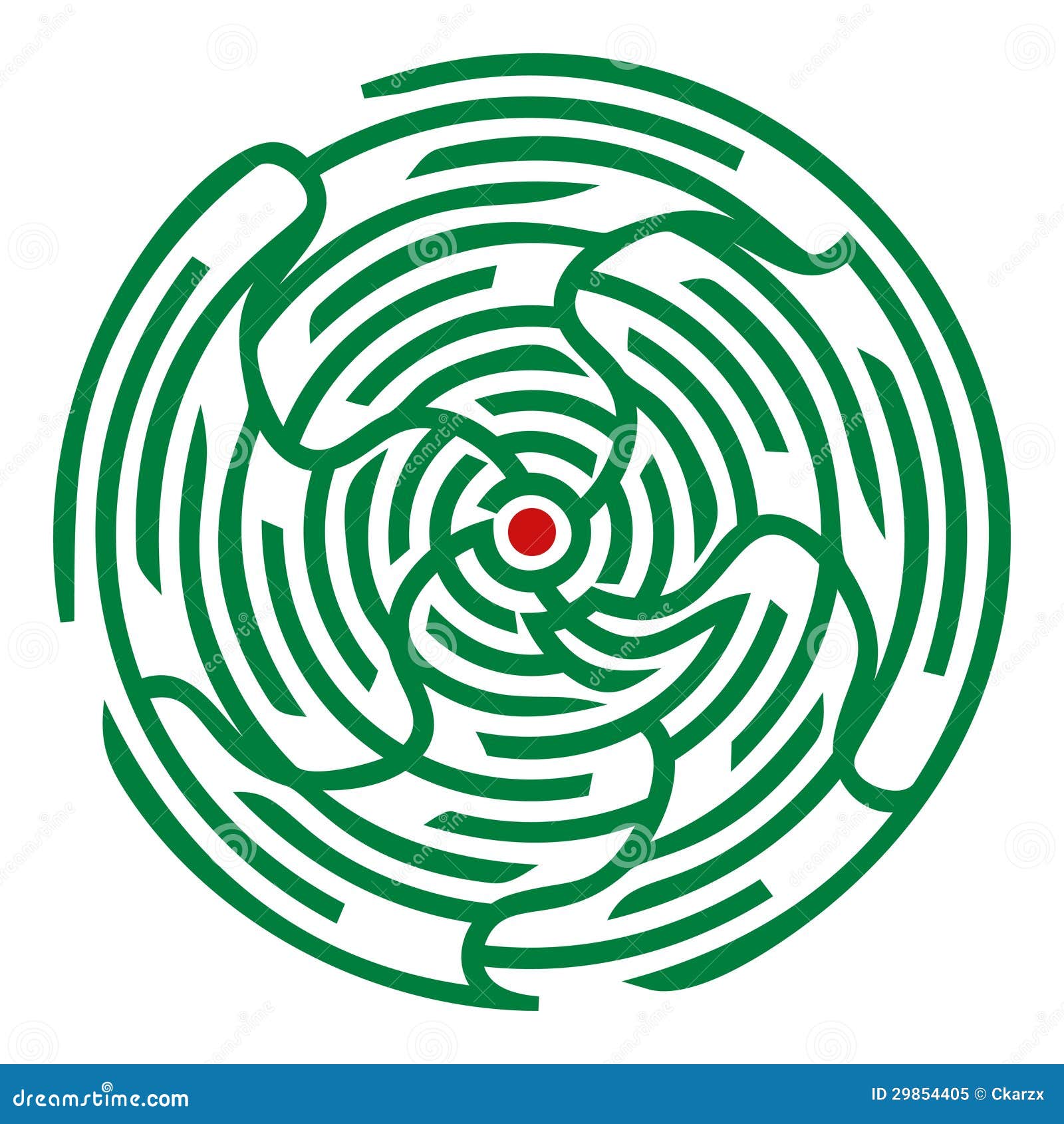 Labirinto redondo ilustração do vetor. Ilustração de problema - 29854405