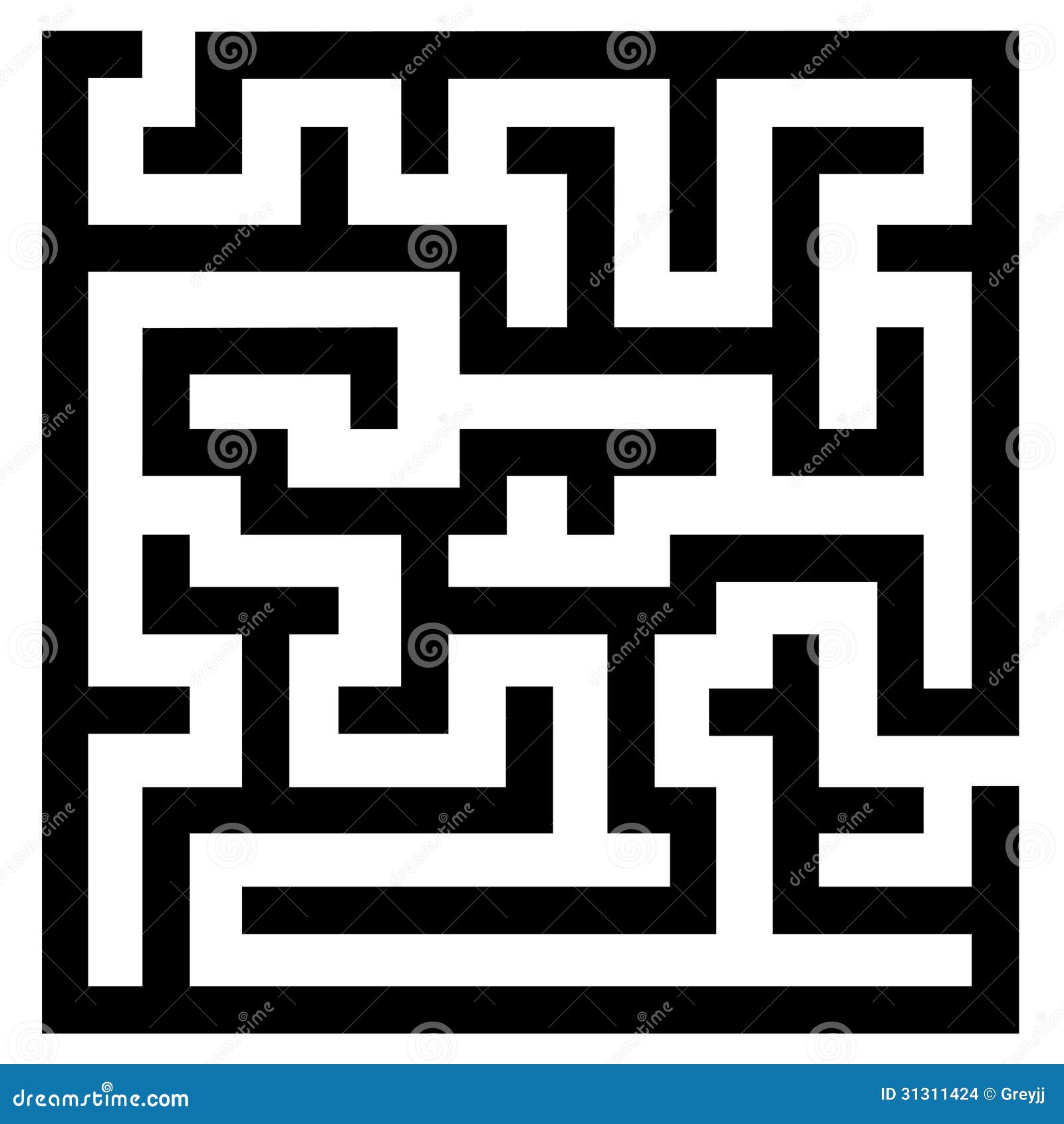 Labirinto semplice illustrazione vettoriale. Illustrazione di ...