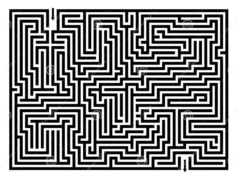 Labirynt ilustracji. Ilustracja złożonej z sprawy, rzeszoto - 2445695