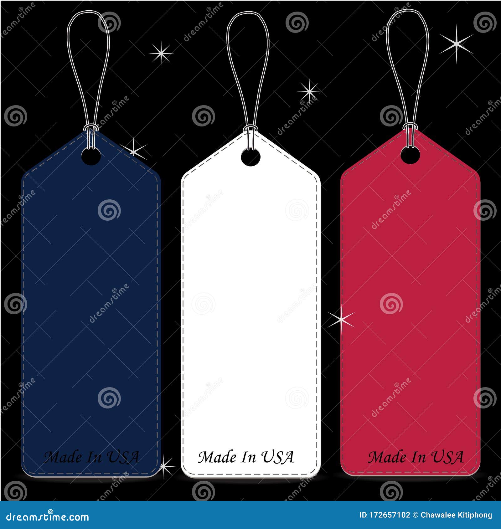 Lable made in USA stock vector. Illustration of trademark - 172657102