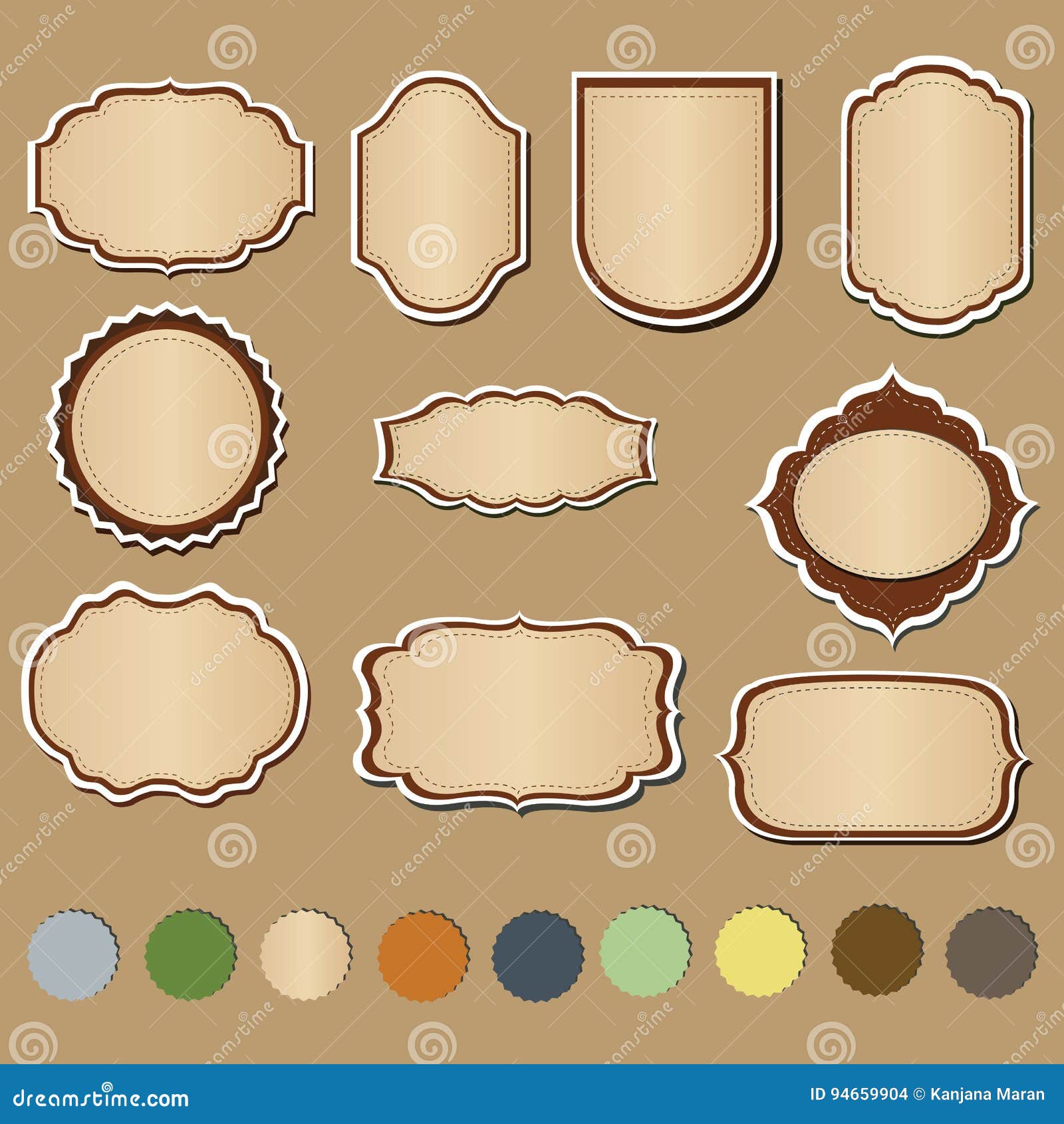 Lables, Vector Illustration Stock Illustration - Illustration of ...