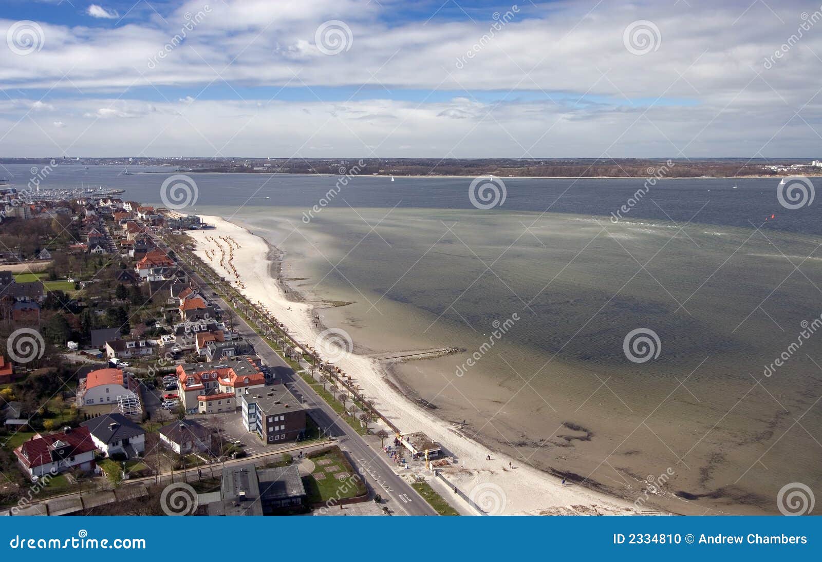 Laboe from above stock photo. Image of town, kiel, baltic - 2334810