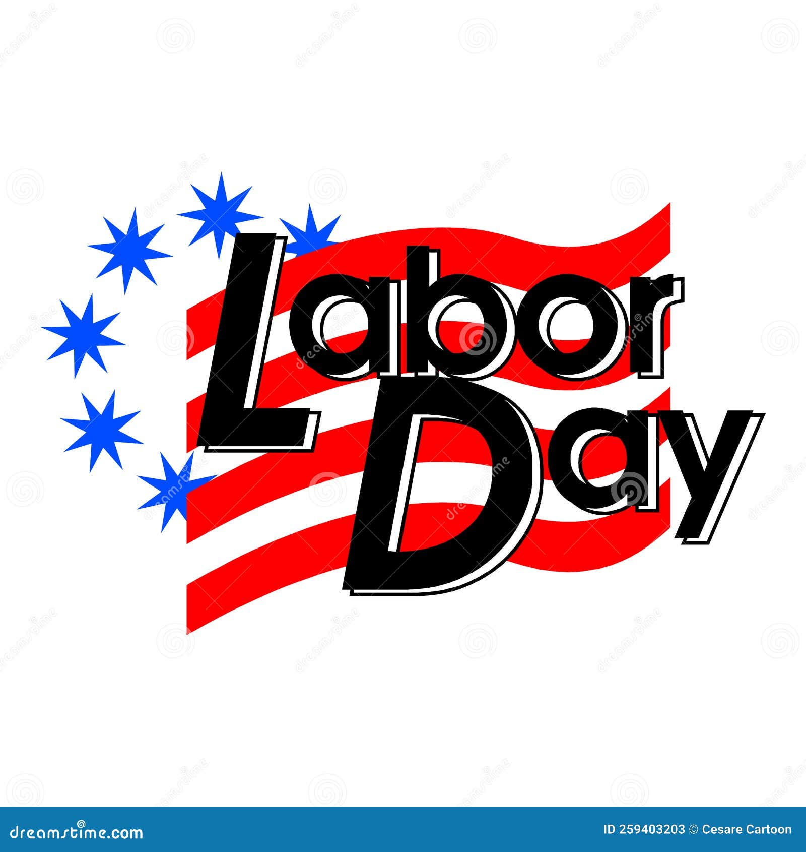 Labor day banner template stock illustration. Illustration of mockup ...