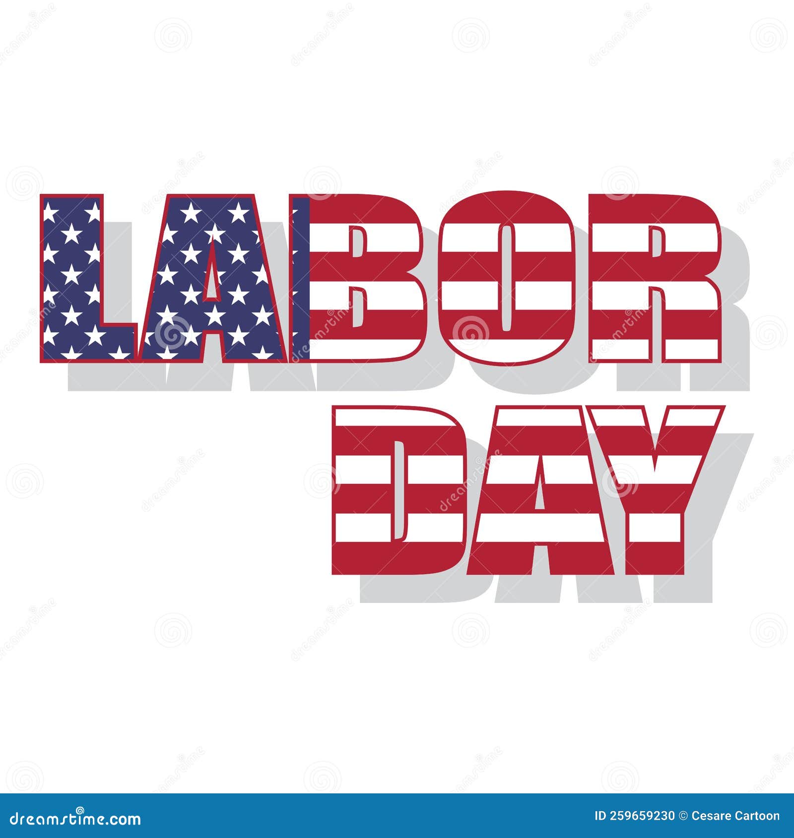 Labor day banner template stock vector. Illustration of flat - 259659230