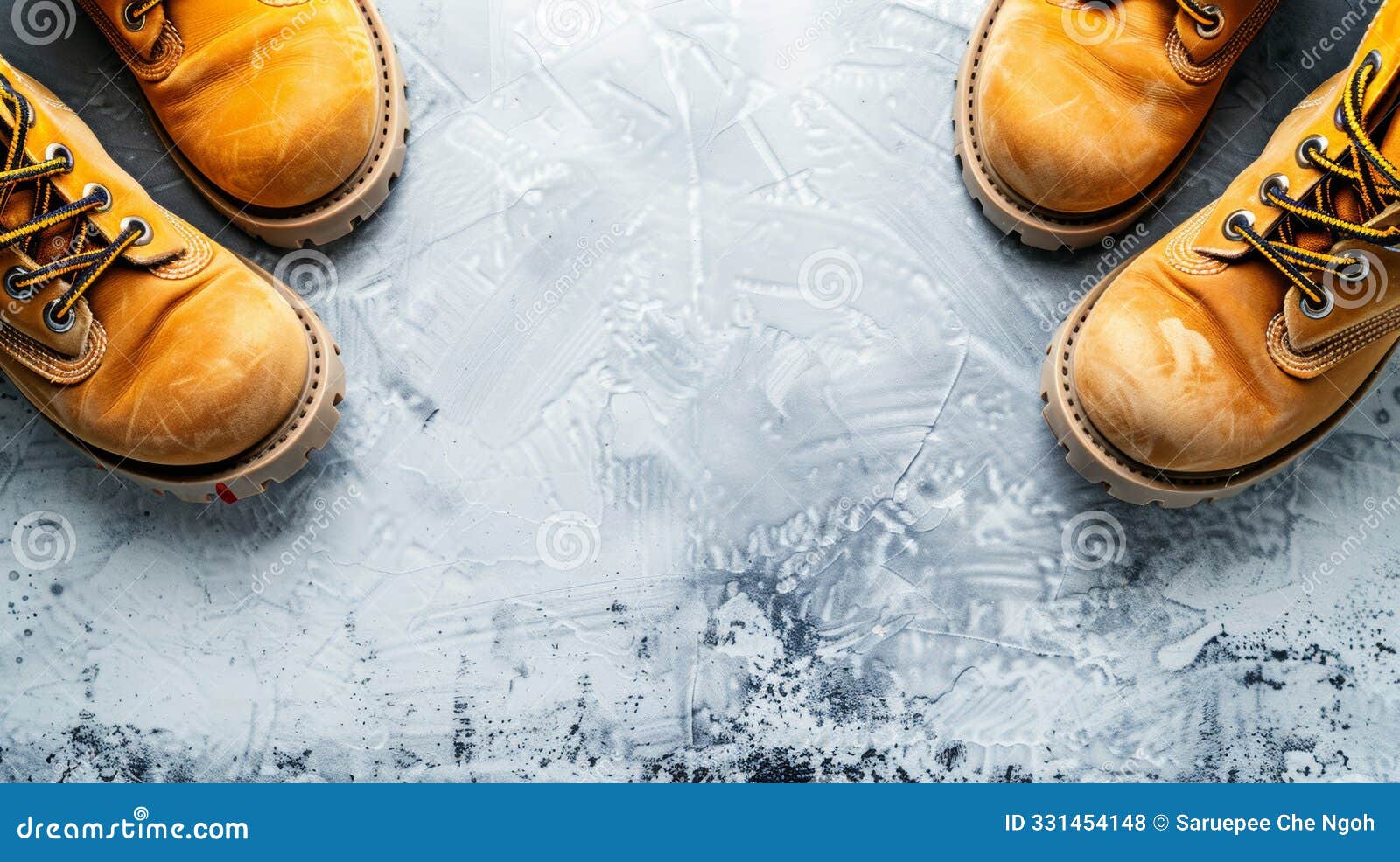 Labor Day Celebration Frame Border Background with Work Boots on ...