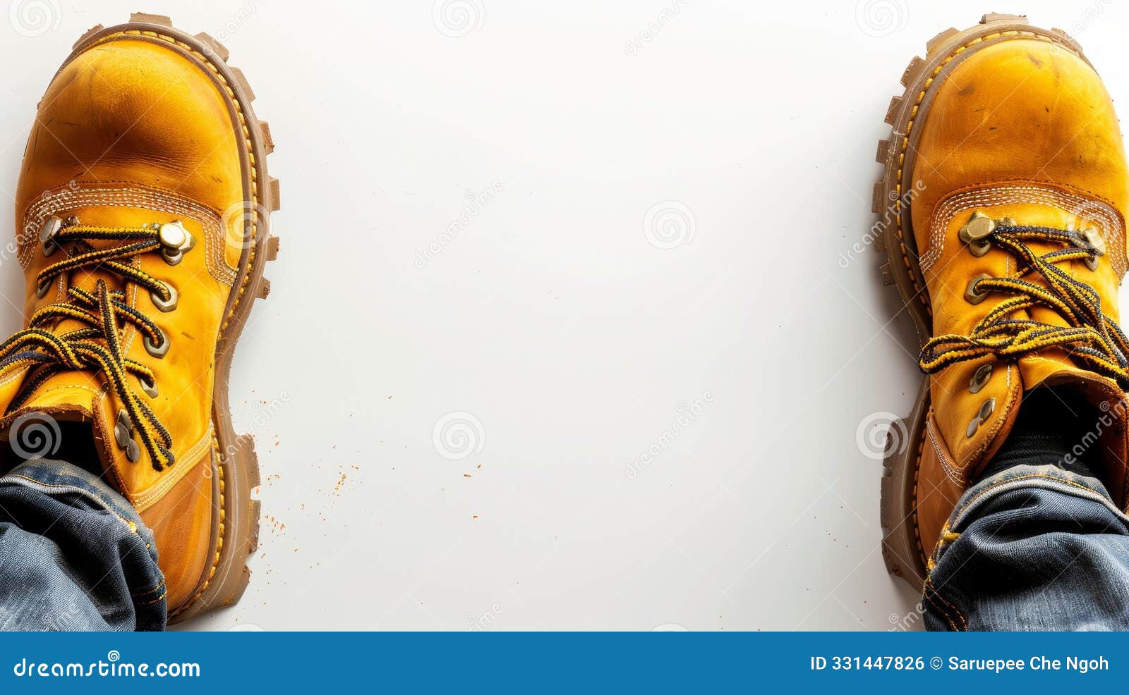 Labor Day Celebration Frame Border Background with Work Boots and Tools ...
