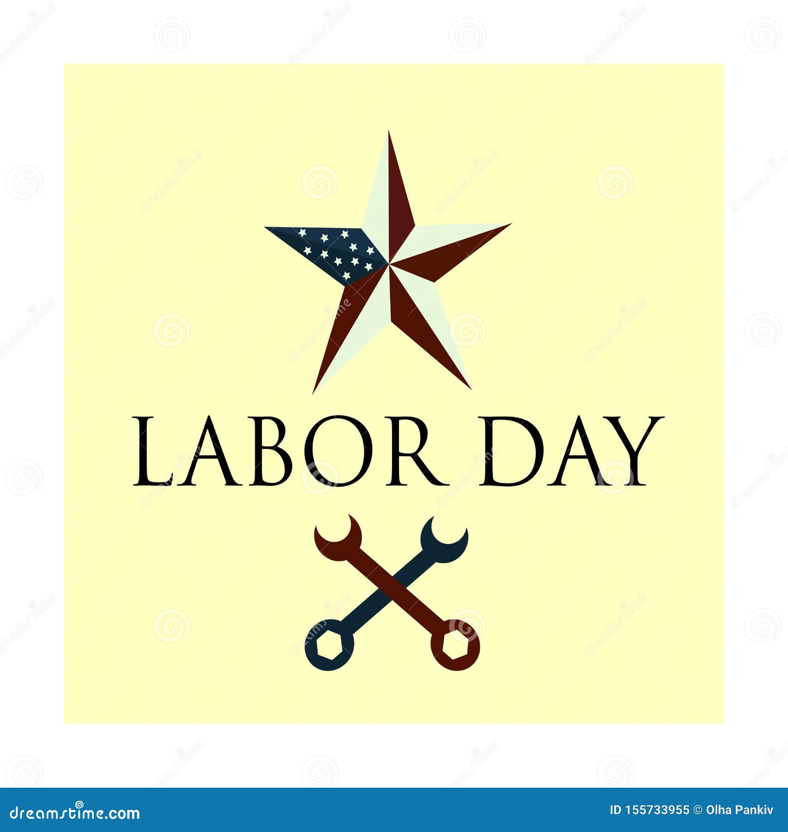 Labor Day Graphic Event Emblem Stock Vector - Illustration of labor ...
