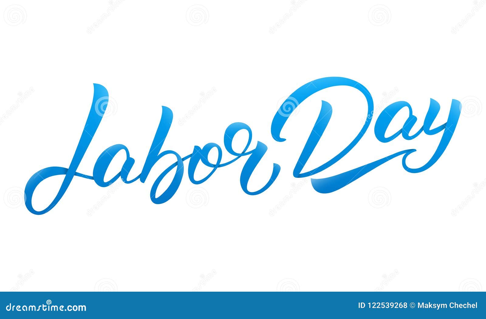 Labor Day. Hand Lettering Calligraphy Design for USA Labor Day Stock ...