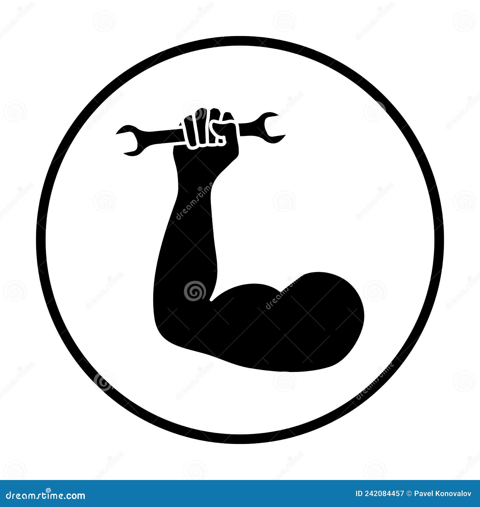 Labor Day Icon stock vector. Illustration of happy, occupation - 242084457