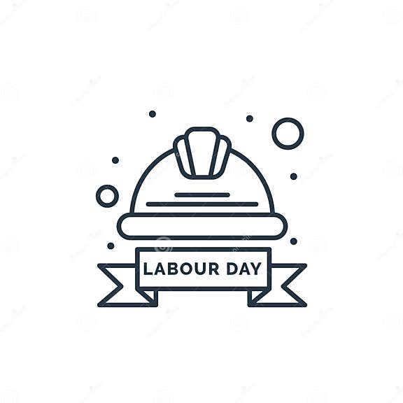 Labor Day Icon Vector from Labour Day Concept. Thin Line Illustration ...