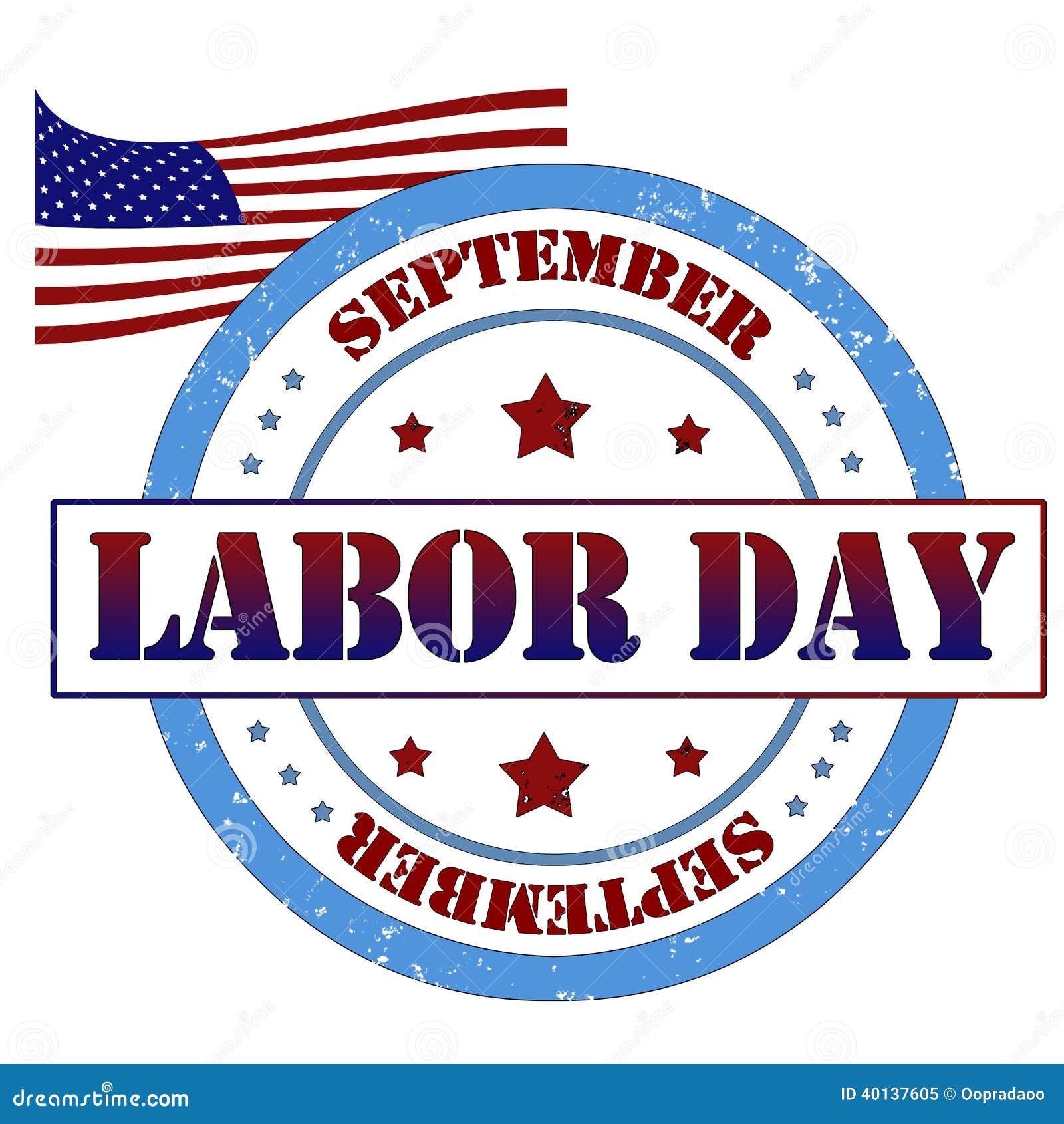 Labor day stamp stock illustration. Illustration of national - 40137605