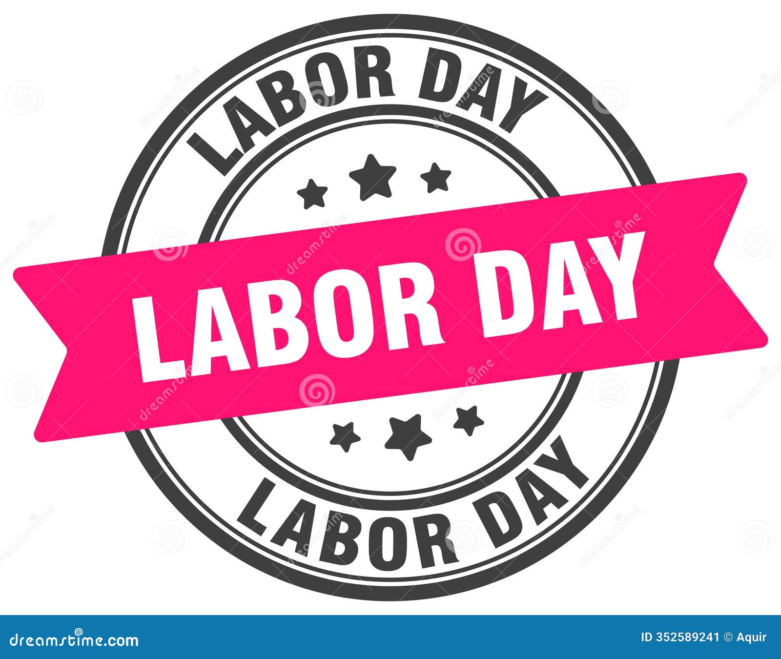 Labor Day Stamp. Labor Day Label on Transparent Background. Round Sign ...
