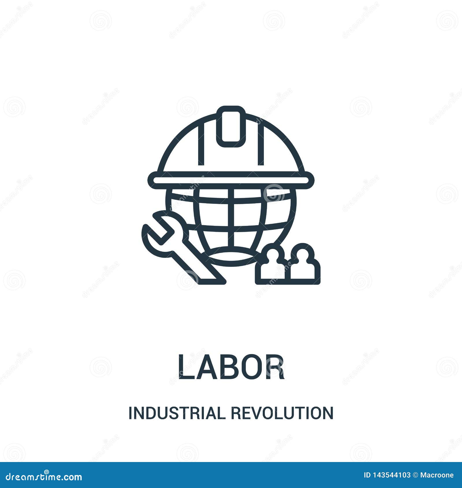 Labor Icon Vector Group Of Construction Builder People Persons Profile ...