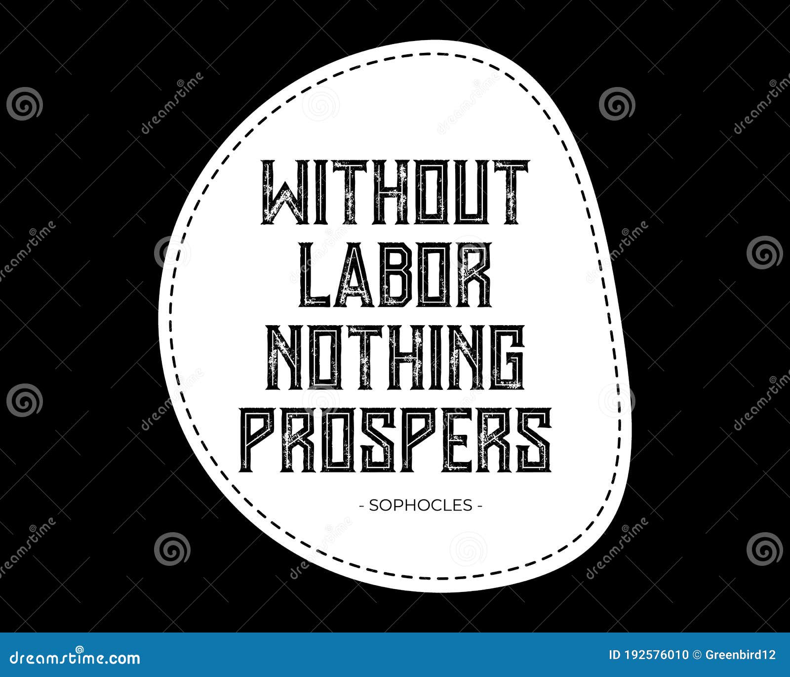 Without Labor Nothing Prospers / Beautiful Text Quote Tshirt Design ...