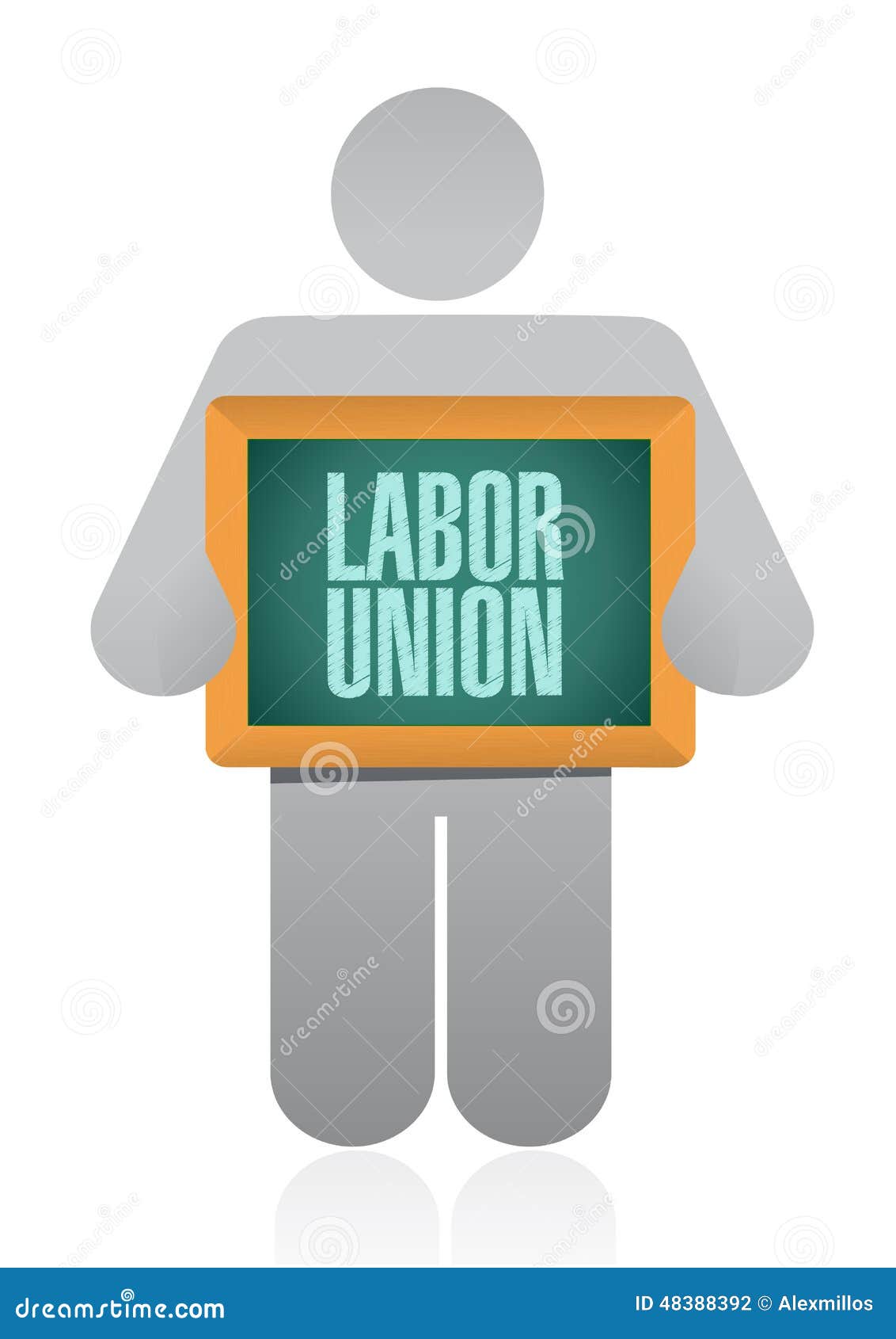 Labor Union Grunge Badges With Notches And Sickle And Hammer Collage Of ...