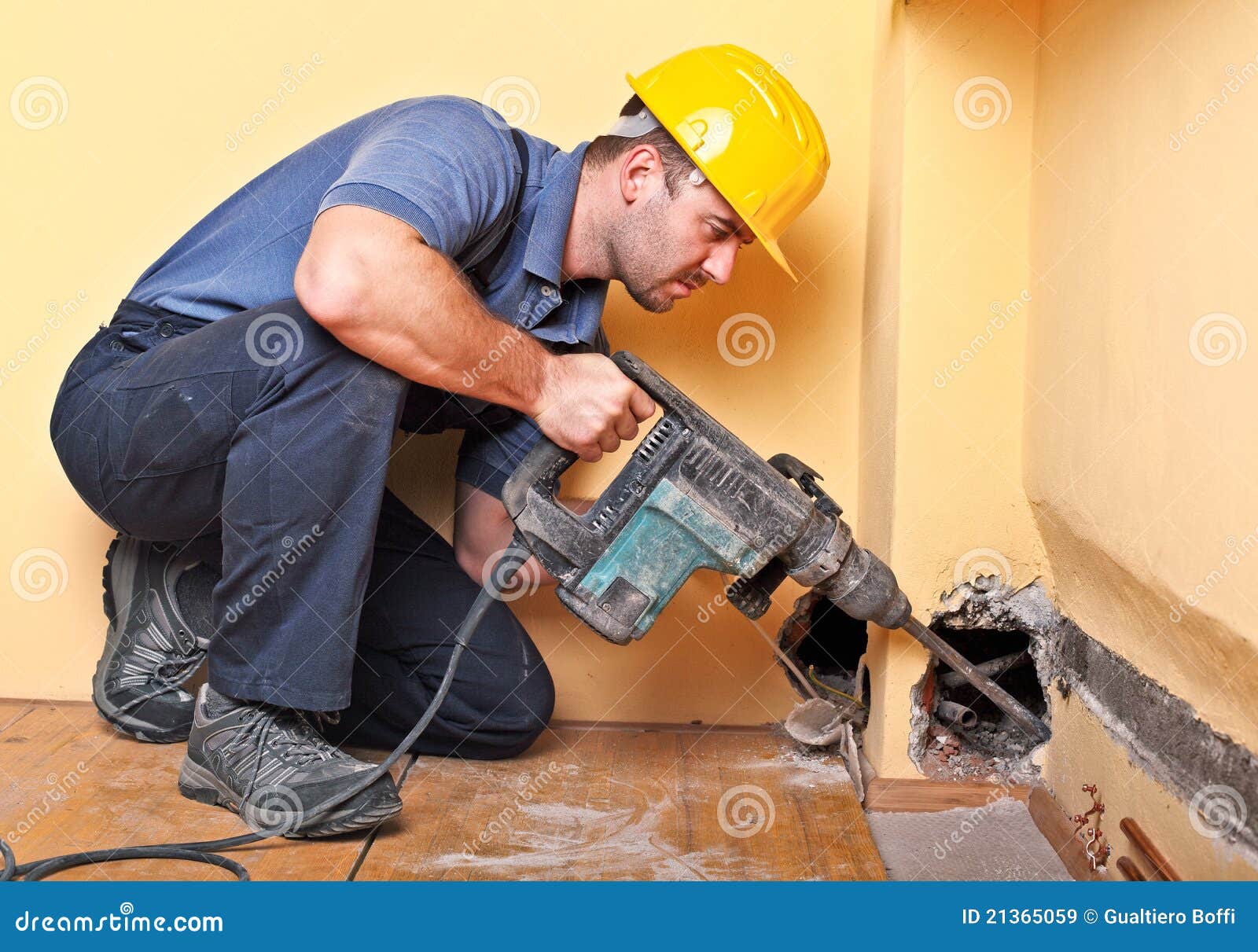 Labor at work stock image. Image of manual, tool, helmet - 21365059