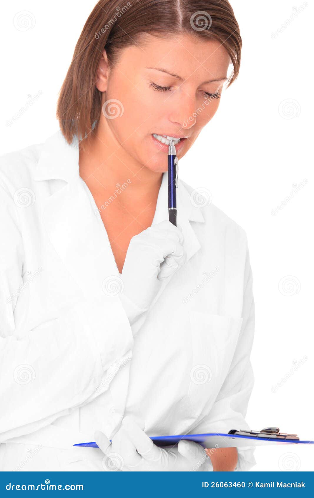 Laborant stockfoto. Bild von nett, medizin, labor, attraktiv - 26063460