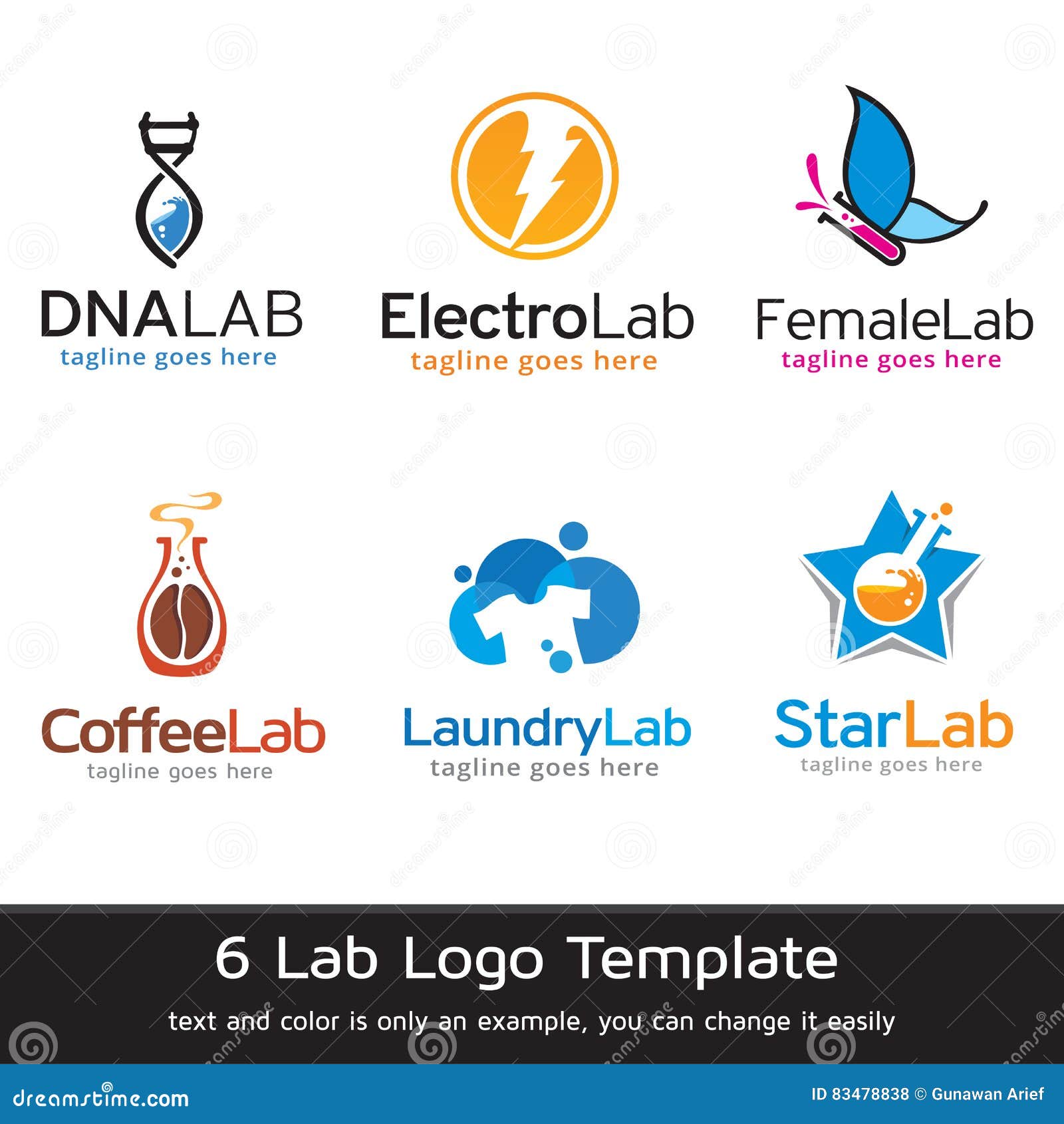 Laboratório Logo Template Design Vetora Ilustração do Vetor ...