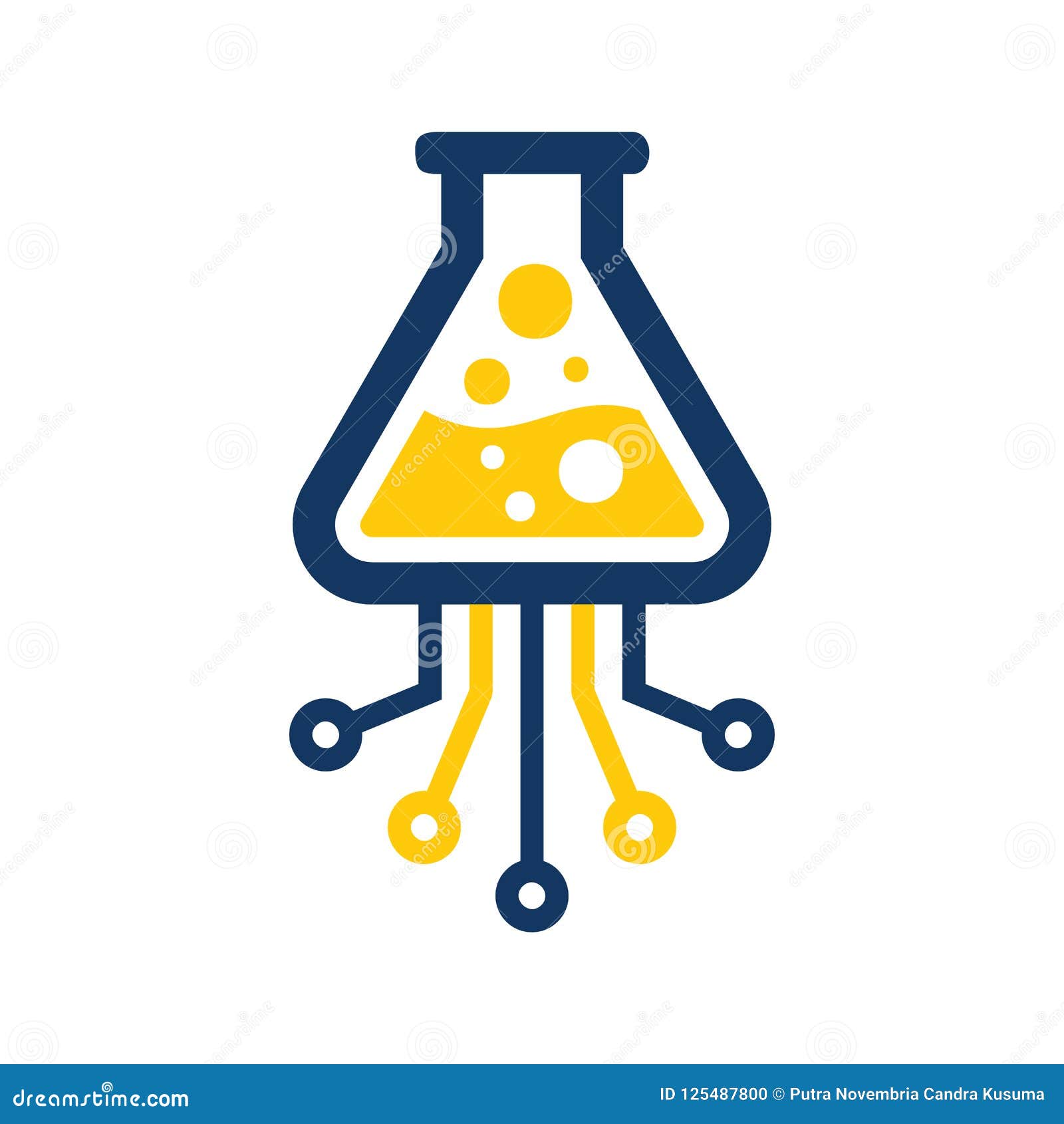 Laboratoire Digital Logo Icon Design Illustration de Vecteur ...