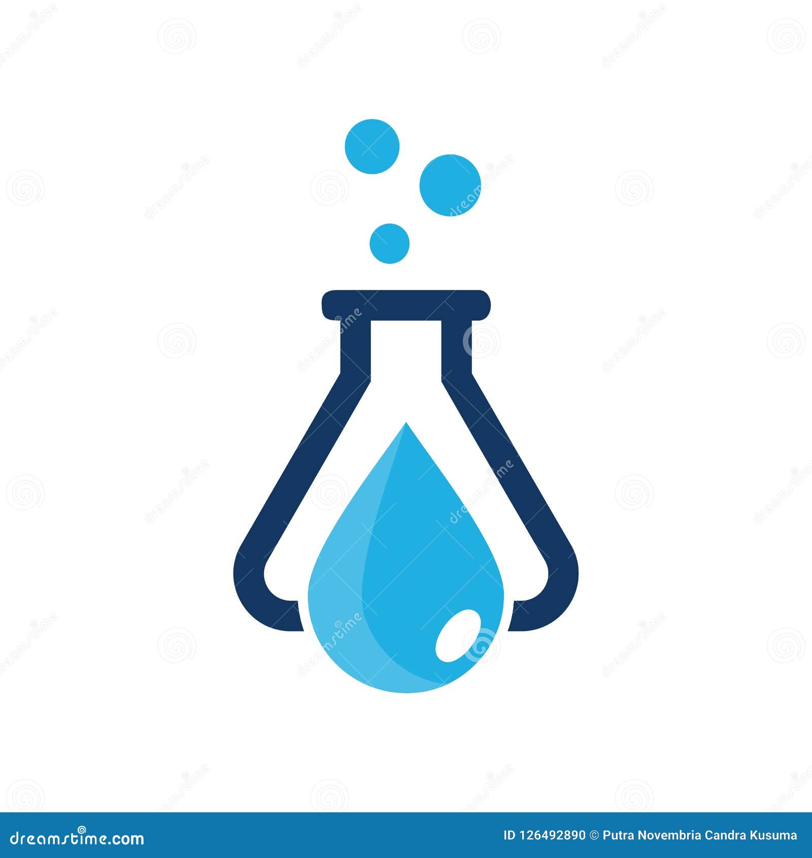 Laboratorio Logo Icon Design Del Agua Ilustración del Vector ...