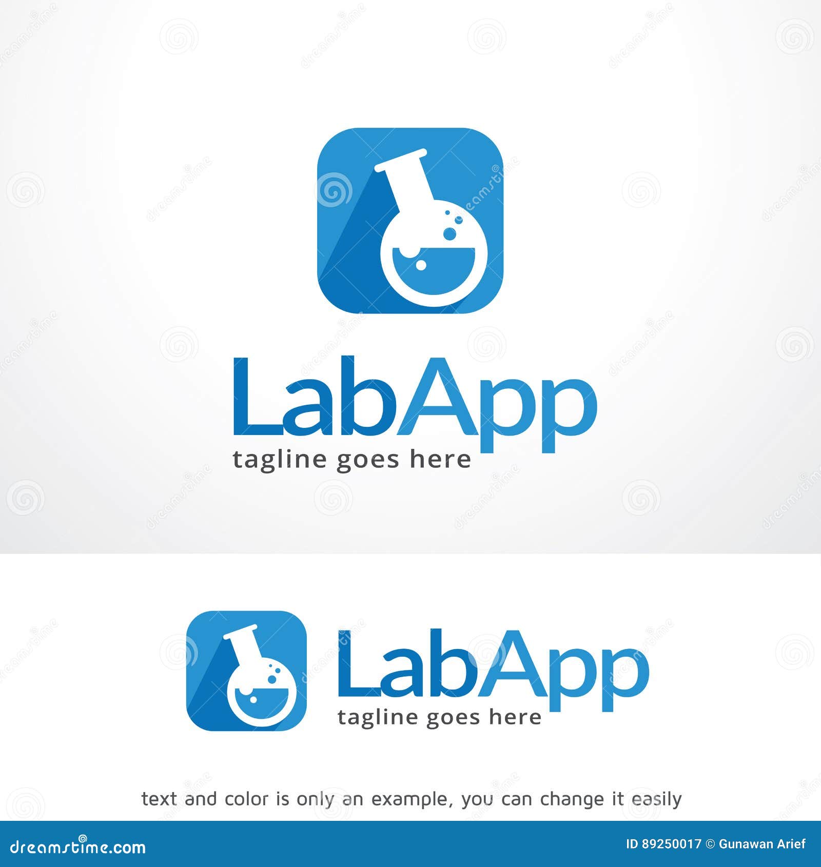 Laboratorium App Logo Template Design Vector, Embleem, Ontwerpconcept ...
