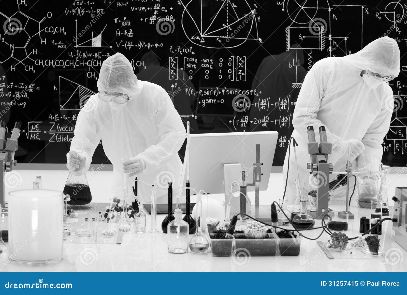 Laboratorium Chemische Analyse Stock Afbeelding - Image of begrip ...