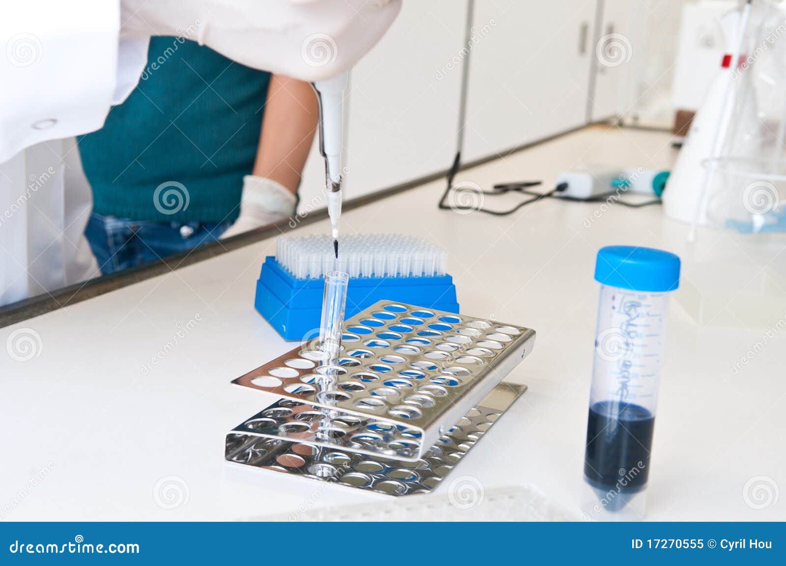 Laboratory stock image. Image of equipment, close, green - 17270555