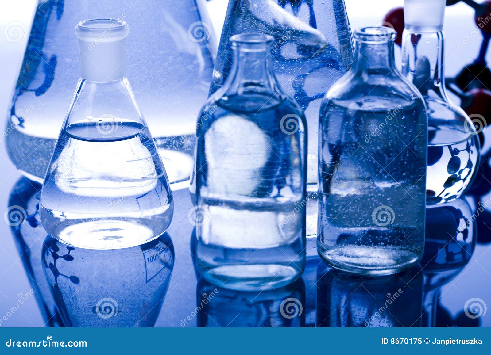 Laboratory stock image. Image of glass, aqua, acid, chemical - 8670175